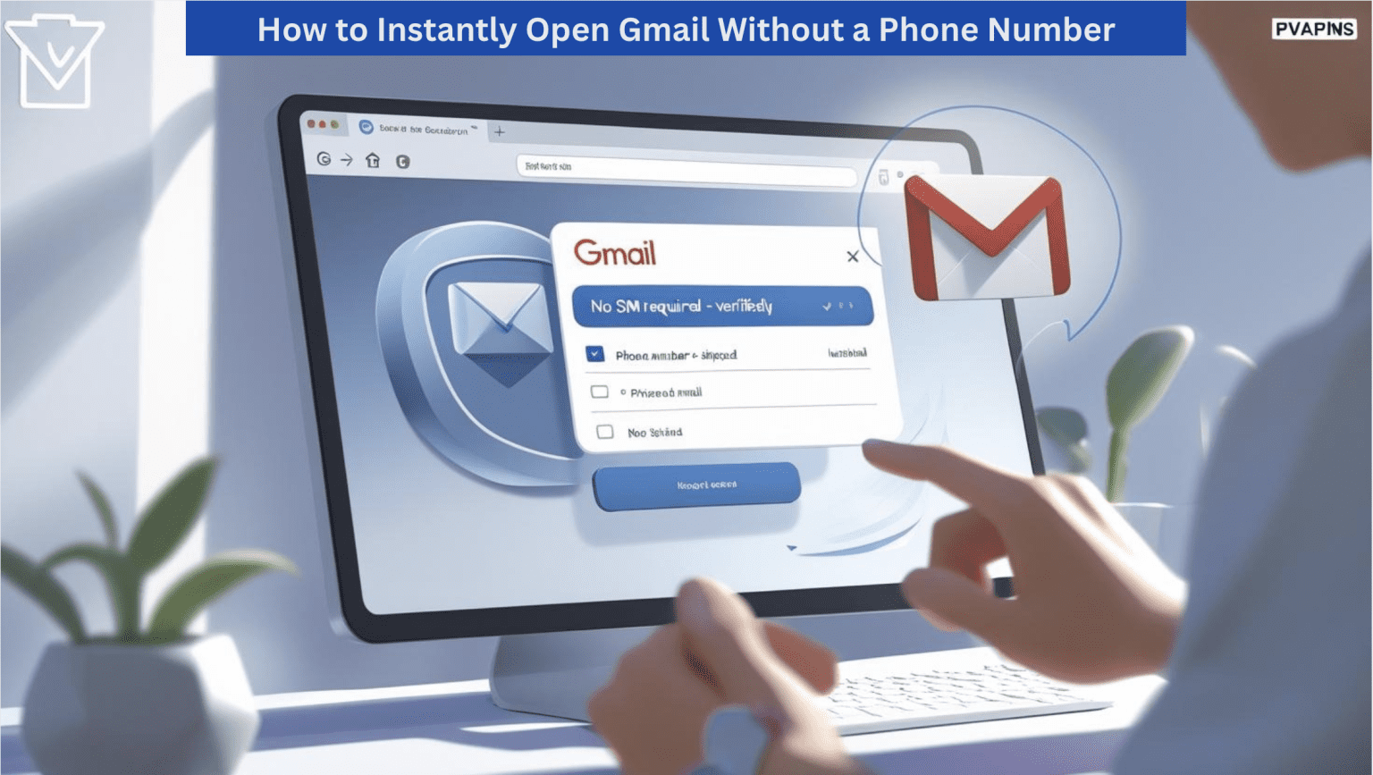 How to Instantly Open Gmail Without a Phone Number - PVAPins