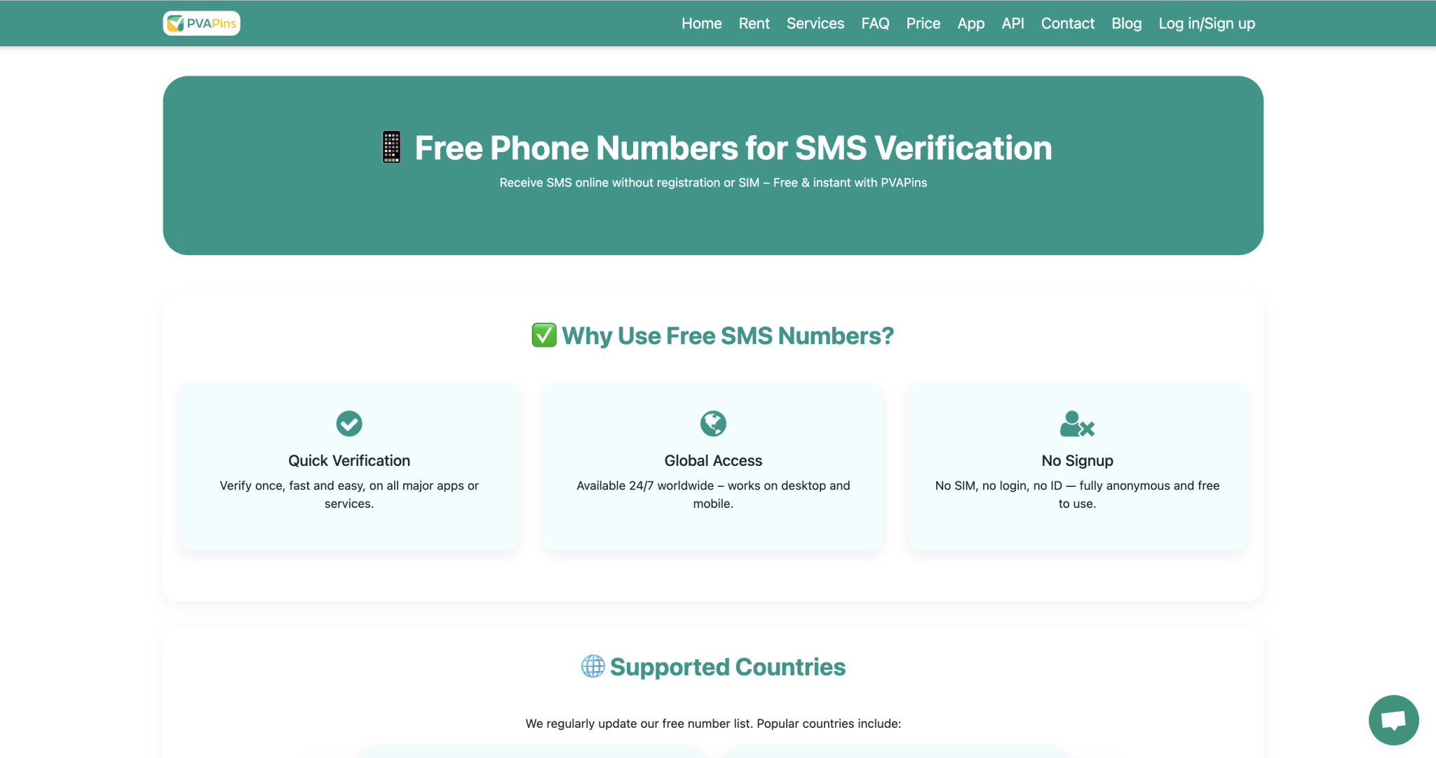 Free Temp Number: How to Receive SMS Online - PVAPins