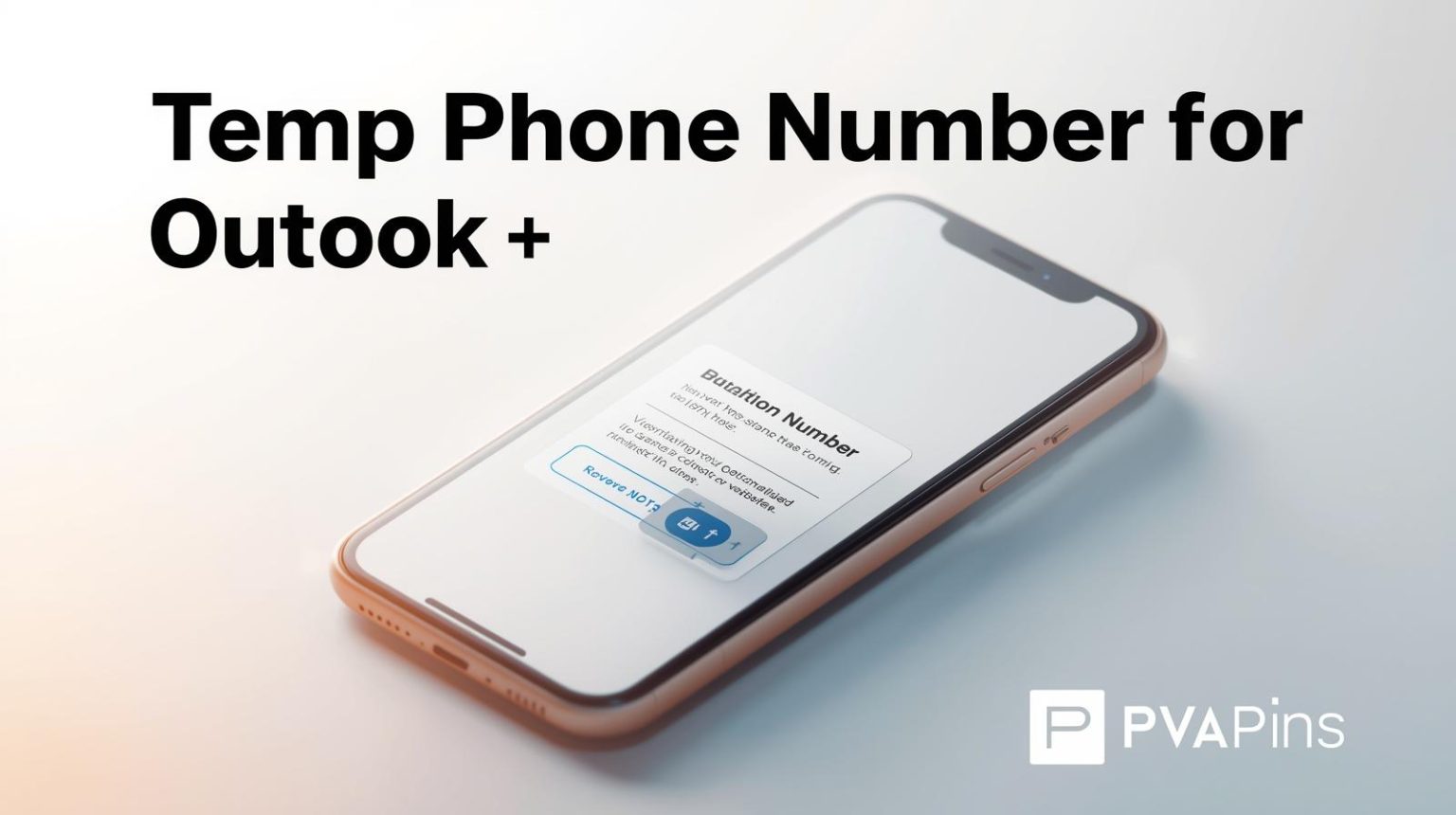 How to get Temp Phone Number for Outlook - PVAPins
